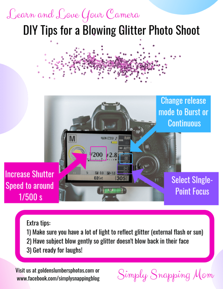 Complete Guide for a Dazzling DIY Glitter Photo Shoot - Simply Rooted ...