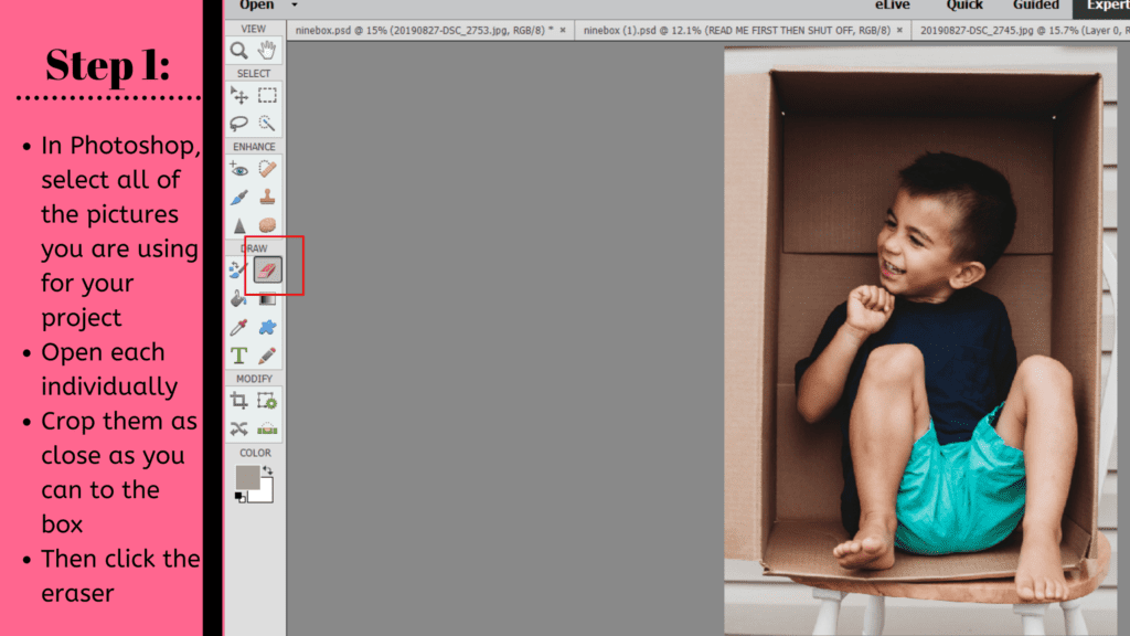 Complete Guide for an Inside the Box Picture - Simply Rooted Family