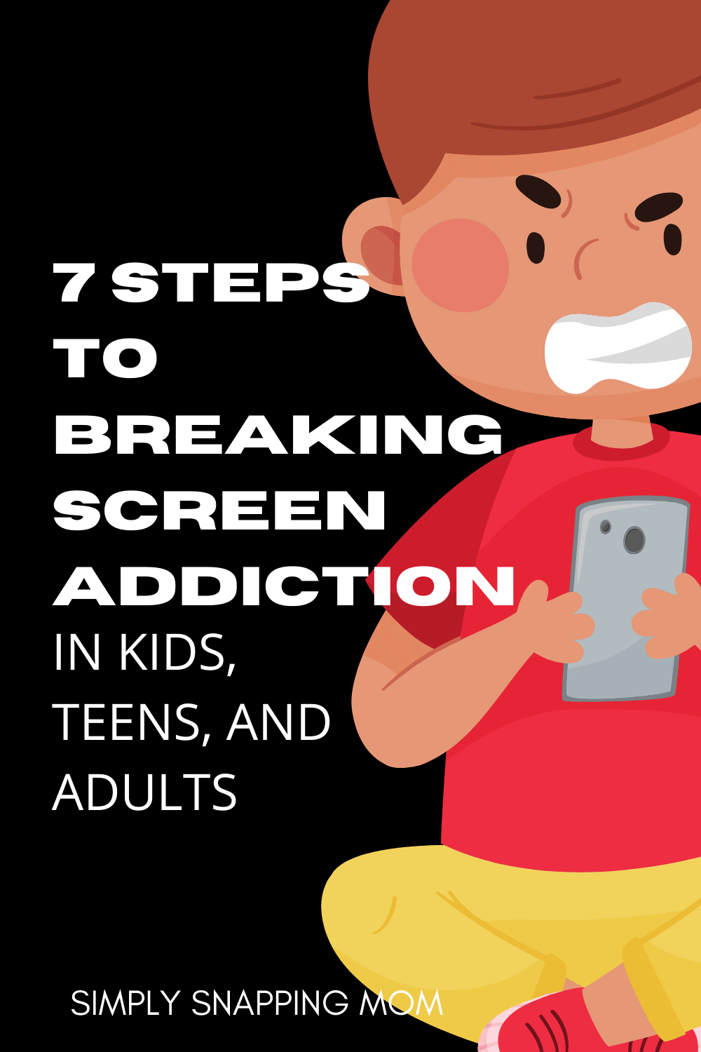 7 Steps to Breaking Your Kid of Screen Addiction - Simply Rooted Family