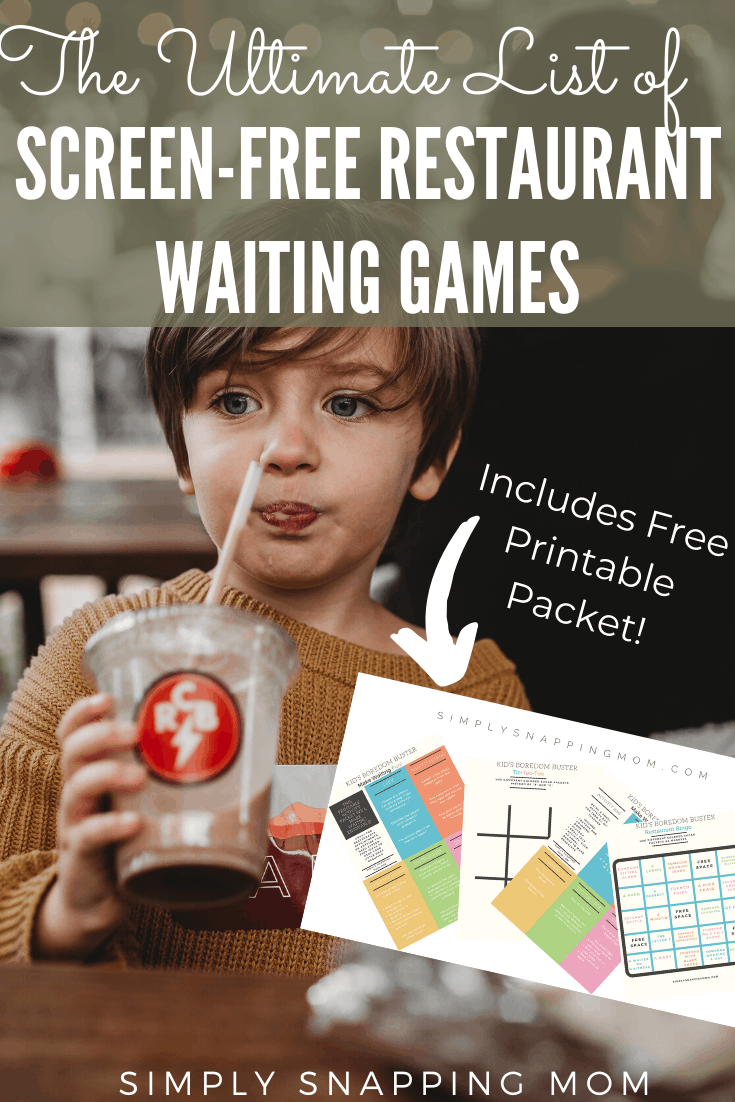 The Ultimate List of Restaurant Waiting Games for Kids - Simply Rooted ...