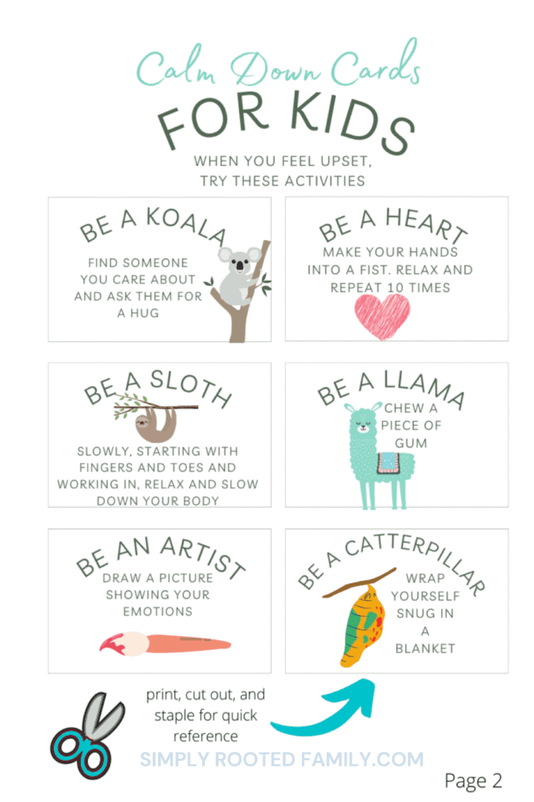Teach Your Kids How to Calm Down on Their Own - Simply Rooted Family