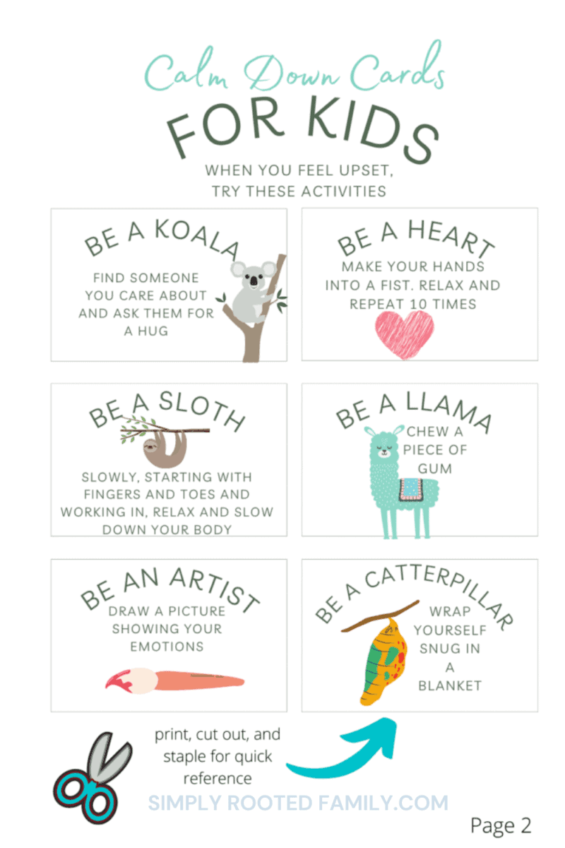 Teach Your Kids How to Calm Down on Their Own - Simply Rooted Family