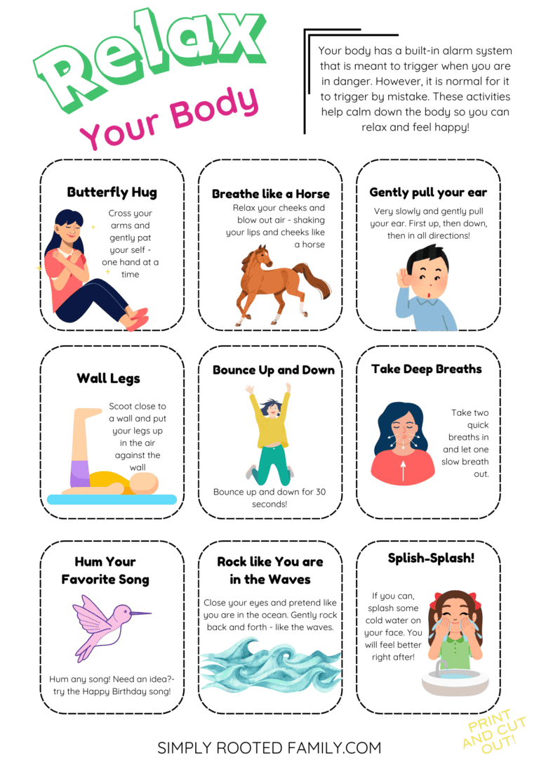 9 Quick Nervous System Regulation Activities for Kids - Simply Rooted ...