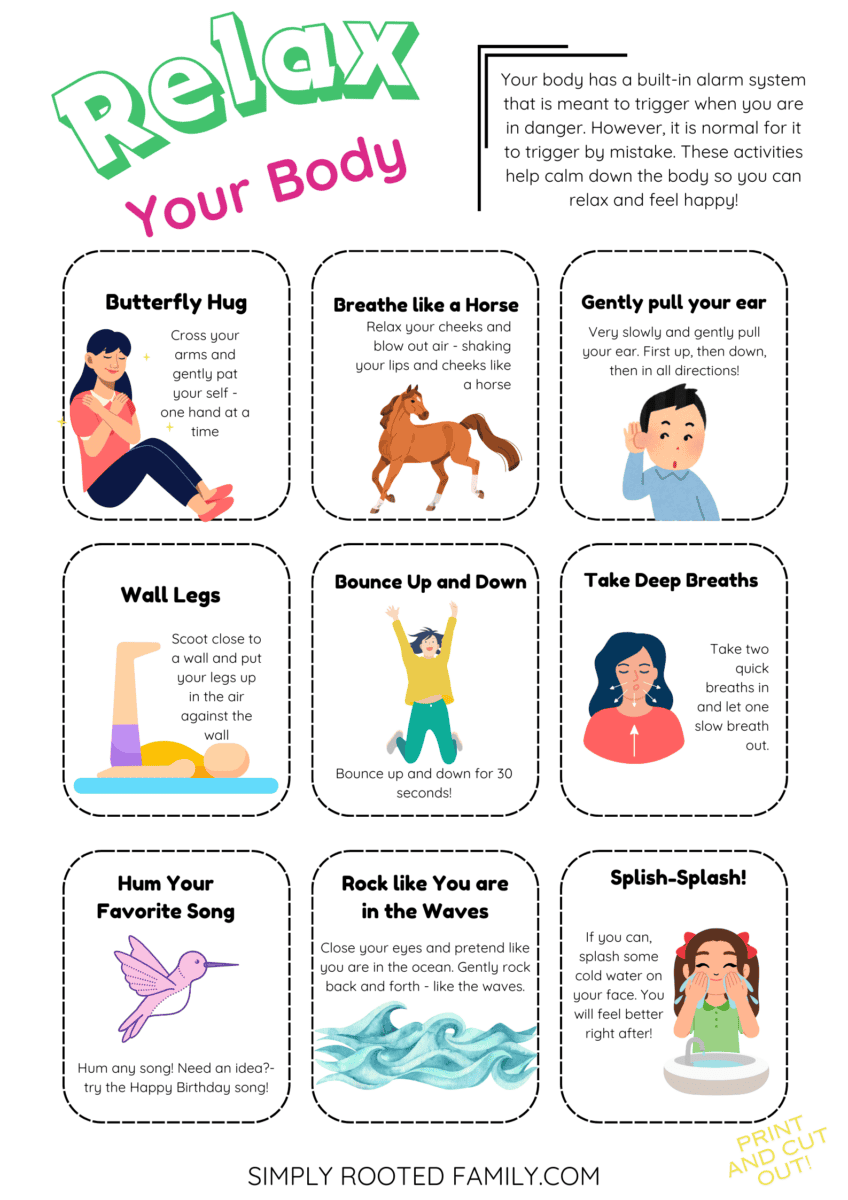 9 Quick Nervous System Regulation Activities for Kids - Simply Rooted ...